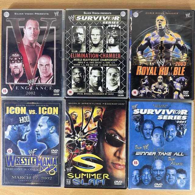 WWE WRESTLING DVD Bundle Vengeance Survivor Series SummerSlam ...