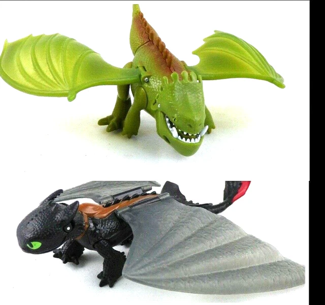 HOW TO TRAIN Your Dragon Green Armoured Battle Toothless Playset Figure ...