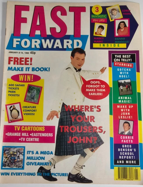 FAST FORWARD MAGAZINE 8-14 Jan 1992 Issue 121 John Leslie Coronation ...