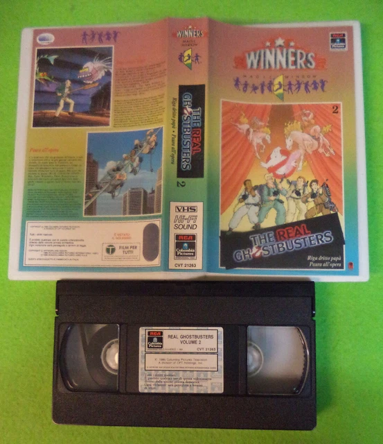 VHS FILM THE REAL GHOSTBUSTERS 2 WINNERS MAGIC WINDOW 1989 COLUMBIA ...