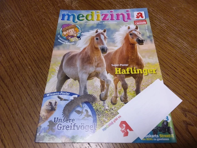 MEDIZINI APOTHEKE WISSENSPOSTER Unsere Greifvögel Superposter Haflinger ...