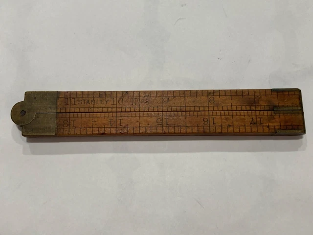 VINTAGE FOLDING RULER Stanley Rule & Level Co New Britain Conn No 88 ...