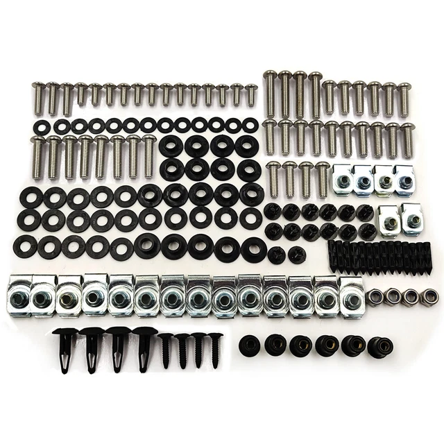 COMPLETE SCREWS CHROME Fairing Bolt Kit Fit For YAMAHA YZF R1 2004-2006 ...