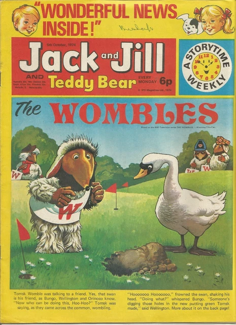 JACK AND JILL : 5th October 1974 : Vintage UK Comic Book. £9.95 ...