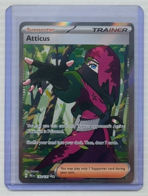 2025 POKEMON PRE EN Prismatic Evolutions Atticus Double Rare #133/131 £ ...