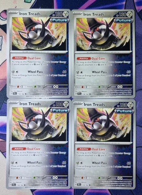 POKEMON CARD X4 Iron Treads 118/162 Temporal Forces Playset EUR 2,32 ...