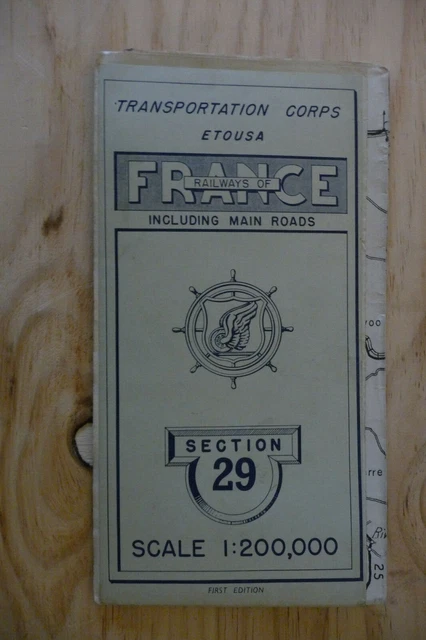 MILITARY CARD USA WWII ETOUSA french map European Theater of Operations ...