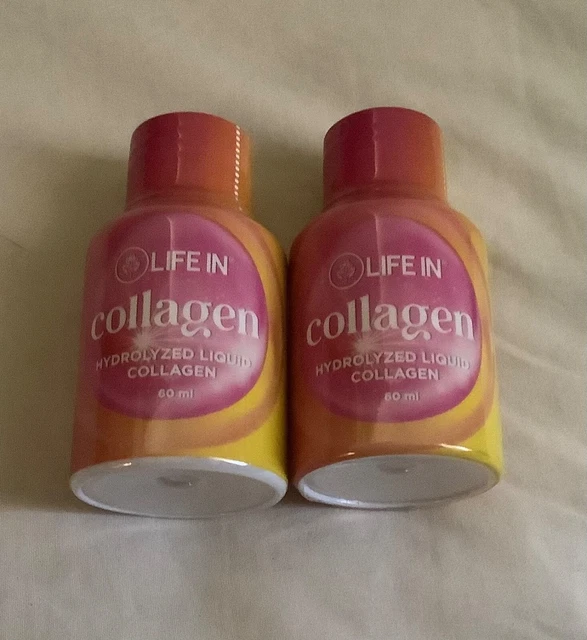 X2 LIFE IN - Collagen Hydrolyzed Liquid Collagen Drinks - 60ml Each New ...