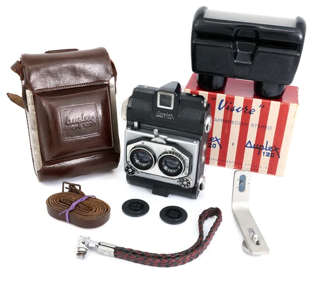 ISO DUPLEX SUPER 120 + Iso Viewer made in Italy italian 3D stereo camera + kit EUR 549,00 ...