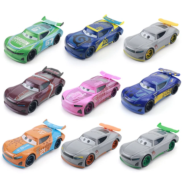DISNEY PIXAR CARS Latest Version No.6 Juice No.21 Blinkr Diecast Toy ...