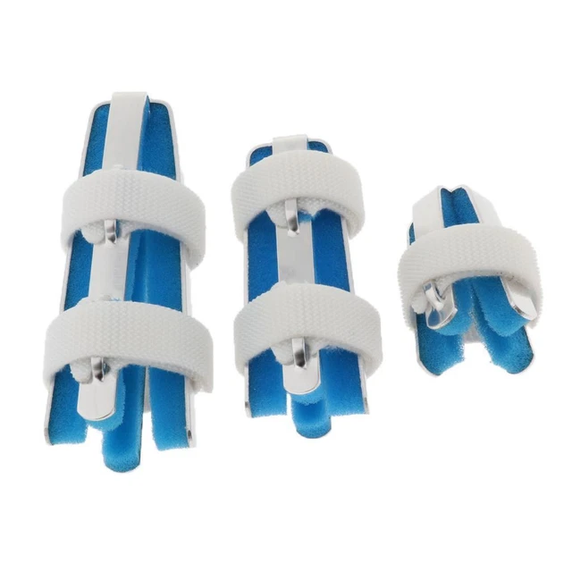 4-SIDED FINGER SPLINT - Support Straightening Curved, Bent - Tendon ...