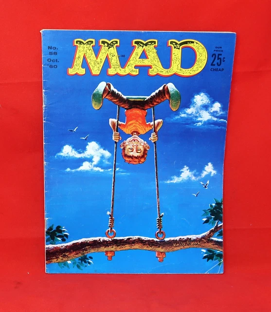 OCTOBER 1960 #58 MAD Magazine, Upsidedown Swing, Kelly Freas £15.78 ...