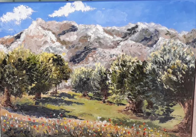 TABLEAU PEINTURE HUILE au couteau sur toile TABLEAU PEINTURE HUILE au couteau sur toile
