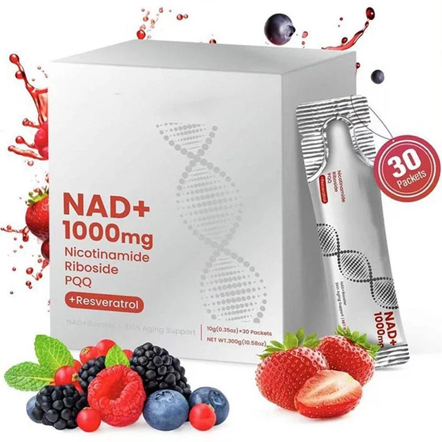 ZOOONE NR1000 - NAD+ Berry Flavor Drink Mix For Skins Aging Support ...