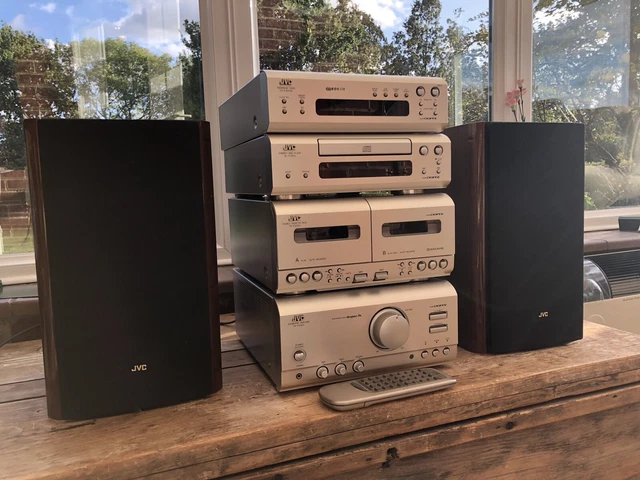 JVC F3000 STEREO Hi-Fi System Amplifier Cassette CD Tuner Speakers £50. ...