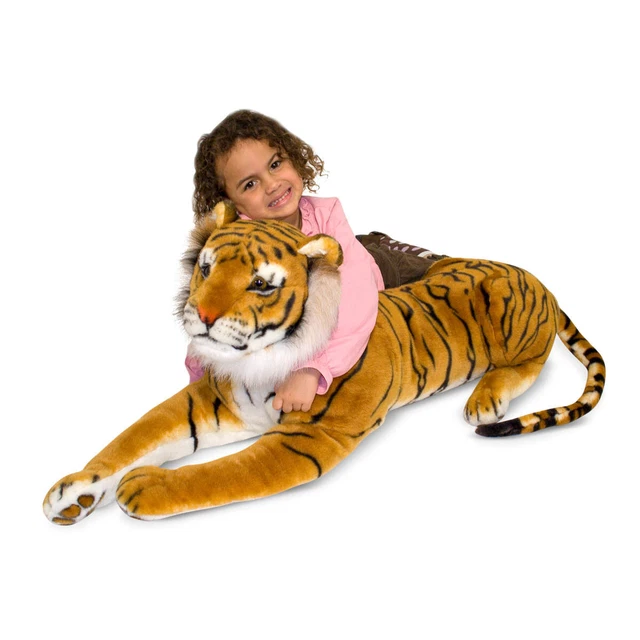 MELISSA & DOUG Riesen Tiger Kuscheltier XXL Plüschtier Stofftier 180 cm ...
