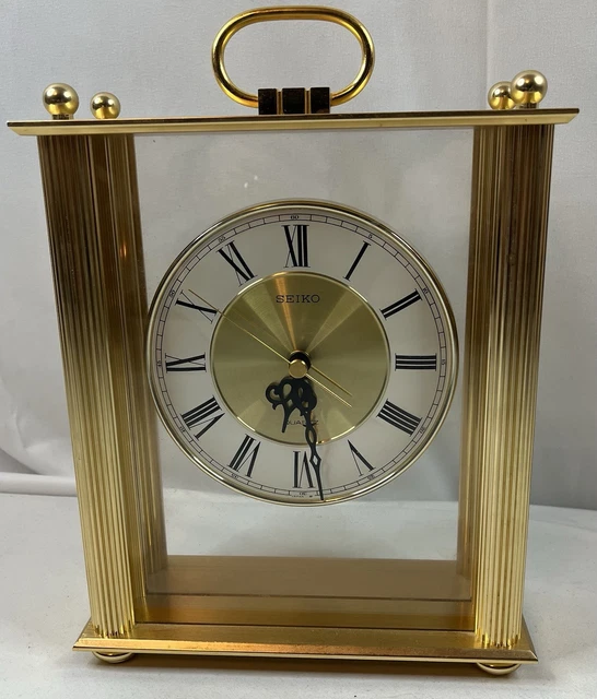 VINTAGE '70'S SEIKO Quartz Clock for Mantle or Table Model QQZ 103G ...