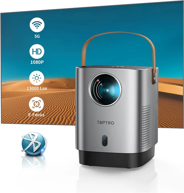 MINI PROJECTOR TOPTRO Portable Projector with 9500LM 1080P Full HD, 5G ...