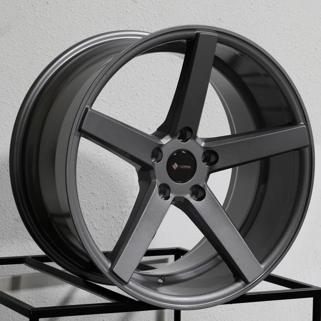 1-NEW 18& VORS TR5 Wheel 18x9 5x114.3 35 Gun Metal Rim 73.1 EUR 253,34 ...