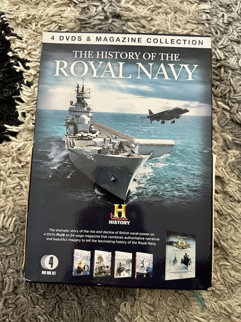 THE HISTORY OF The Royal Navy 4 DVDs. & Magazine Collection £3.30 ...