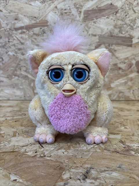 2005 HASBRO FURBY Baby Sand Body Pink Chest Emoto-Tronic Toy Tested ...