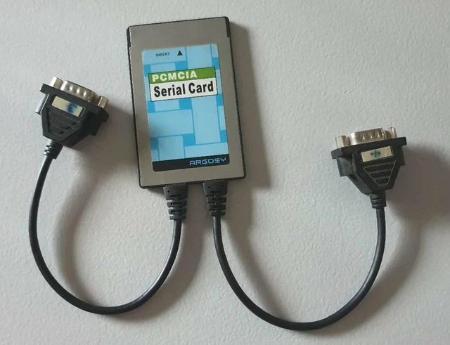 CÂBLE DOUBLE BROCHE mâle Argosy - Carte PCMCIA X RS232 (DB9) EUR 33,32 ...