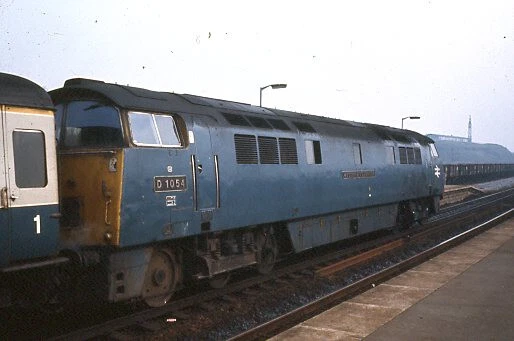 ORIGINAL COLOUR SLIDE of D1054 BR class 52 Western diesel hydraulic ...