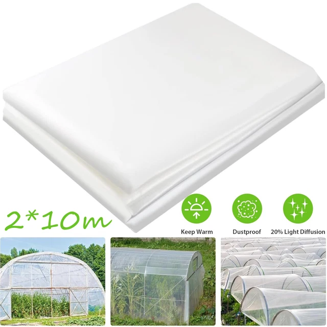 HEAVY DUTY POLYTHENE Sheeting Plastic Sheeting Clear Polytunnel Cover Film 2*10m £10.89 ...