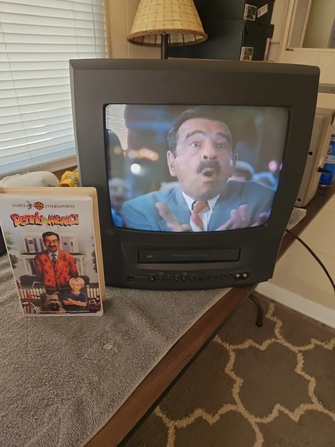 GE GENERAL ELECTRIC 13” 13TVR62 TV VCR VHS CRT Combo Tested NO REMOTE ...