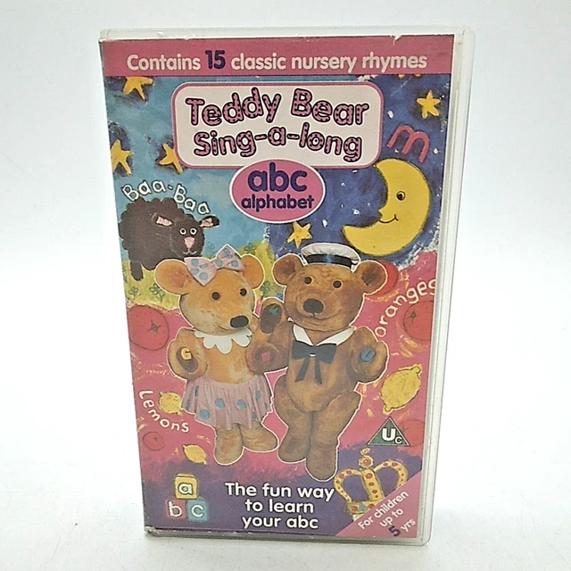 KID’S CLUB: TEDDY Bear Sing-a-Long ABC Alphabet, Nursery Rhymes, VHS ...
