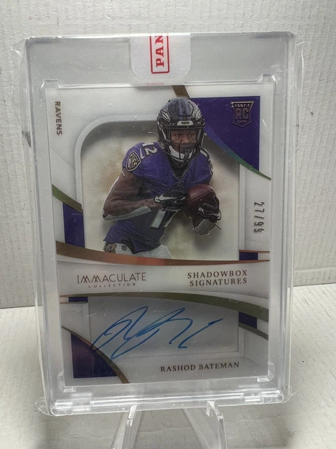 RASHOD BATEMAN 2021 Immaculate Rookie Shadow Box Autograph Auto /99. £ ...