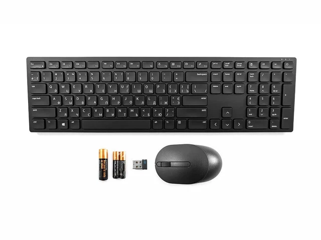 DELL KM5221W PRO Wireless Keyboard MS3121W Mouse Set RUSSIAN UKRAINIAN ...