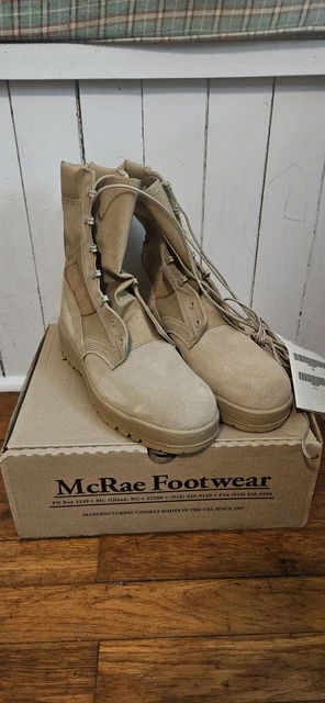 MCRAE MILITARY HOT Weather HW Combat Boots Tan Size 10R NEW £53.80 ...