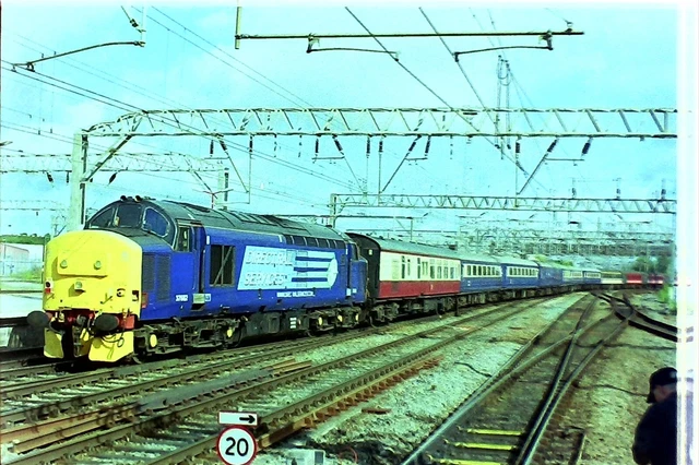 35MM RAILWAY COLOUR Negative Class 37 682 at Crewe £1.75 - PicClick UK