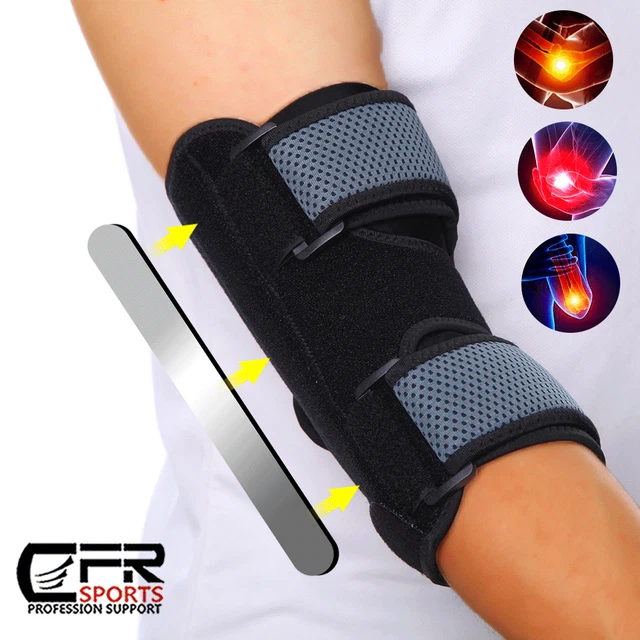 NEOPRENE ADJUSTABLE TENNIS Elbow Support Splint Arthritis Cubital ...