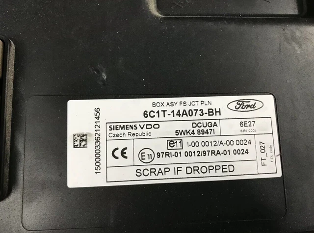 FORD TRANSIT MK7 Body Control Module Fuse Box 6C1T-14A073-Bh ...