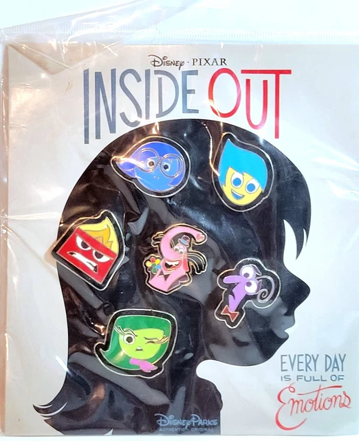 DISNEY PIXAR INSIDE Out Everyday Is Full Of Emotions Disney 6 Pin ...