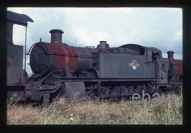 ORIGINAL SLIDE - ex GWR Tank 5164 at Woodhams, Barry scrapyard c.1965 ...