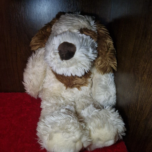 BEAR FACTORY DOG Plush Teddy Cream Brown Soft Toy £10.79 - PicClick UK