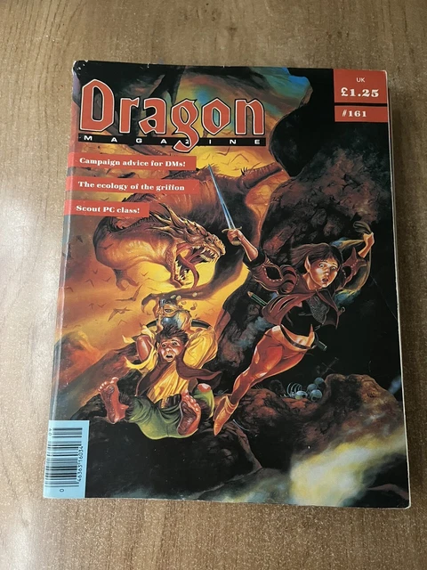 TSR DUNGEONS & Dragons Dragon Mag Magazine Rpg Vgc Role Playing Ad&D ...