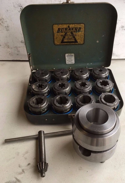 BURNERD KC15 MULTISIZE COLLET CHUCK / COLLETS AND KEY D1-4 fitting £375 ...