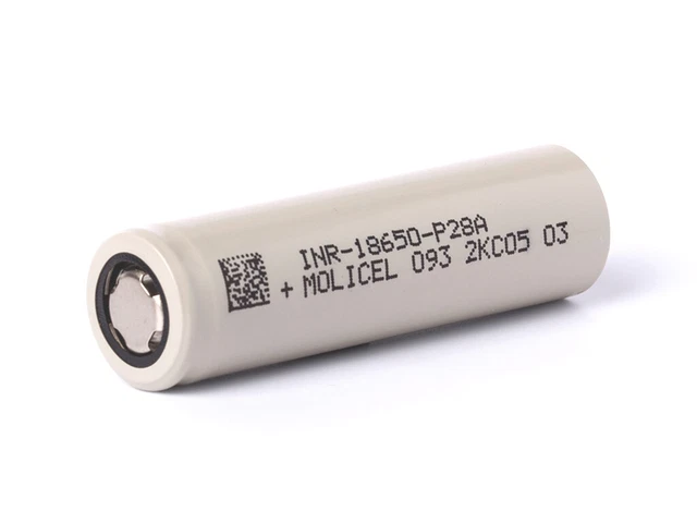 MOLICEL INR18650-P28A, 2800MAH 35A Lithium-Ion Battery, 3.6V - 3.7V £7. ...