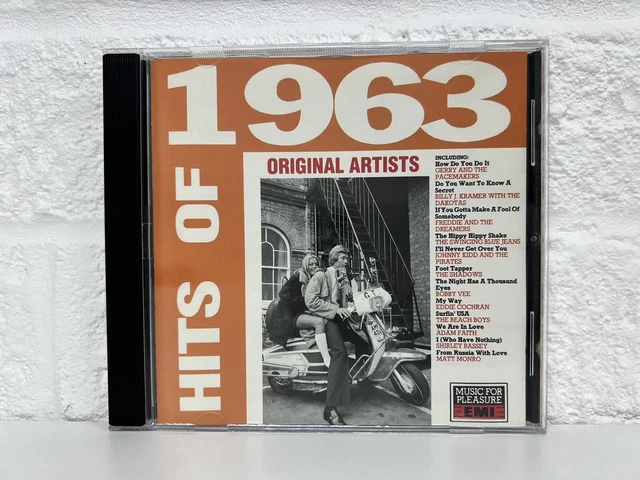 HITS OF 1963 CD Collection Album Genre Pop Gift Vintage Music Original ...