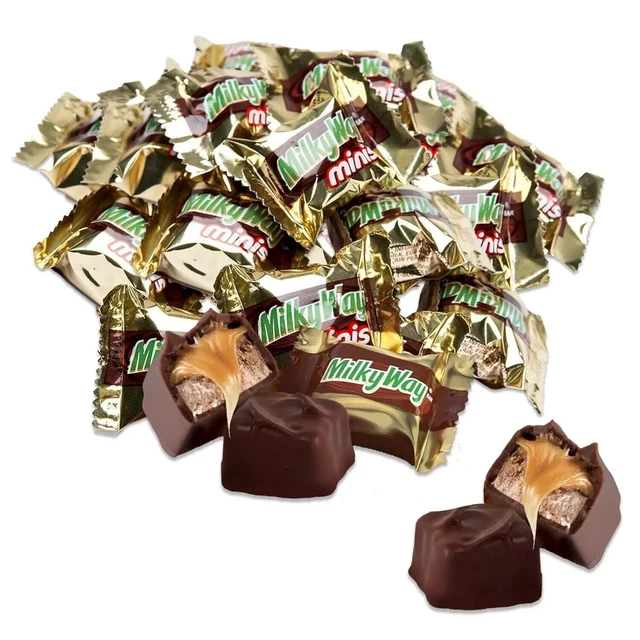 MILKY WAY MINIS Milk Chocolate, Individually Wrapped, Bulk Candy Bars ...
