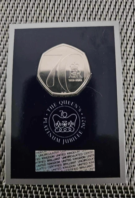 2022 QUEEN PLATINUM JUBILEE 70TH 50p COIN BUNC £8.50 - PicClick UK