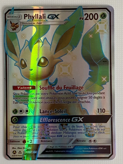 CARTE POKÉMON PHYLLALI GX Shiny sv46/sv94 FRANCE EUR 30,00 - PicClick FR