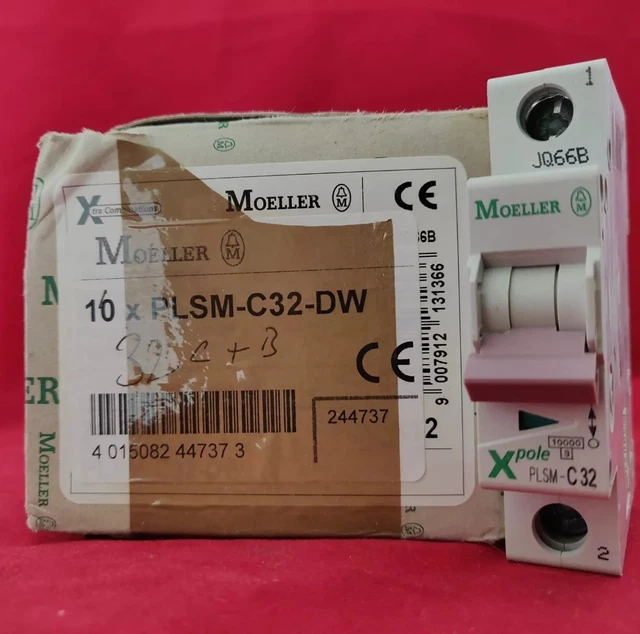 MOELLER PLSM-C32 32A 32Amp C Typ C32 Einpolig Sp 1P Mcb Sicherungsschalter Neu EUR 15,10 ...