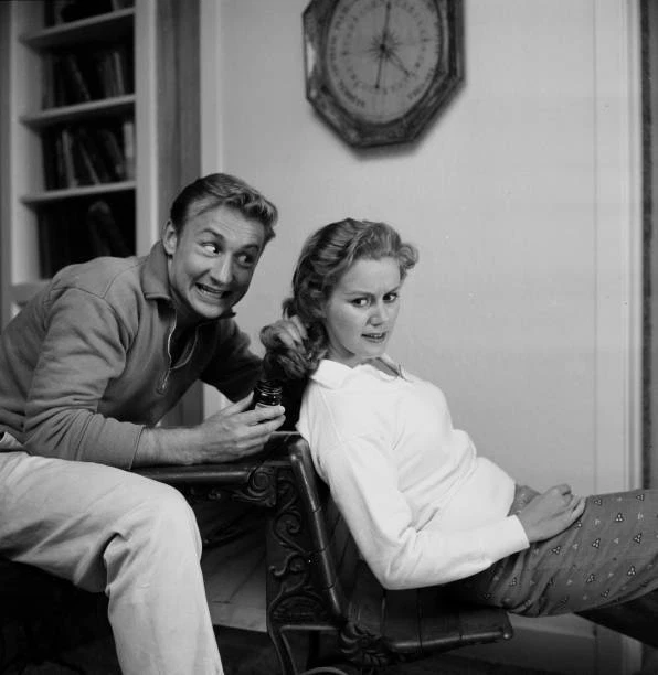 ACTOR NICK ADAMS and Kathy Nolan pose in Los Angeles 1957 Old Photo 5 ...