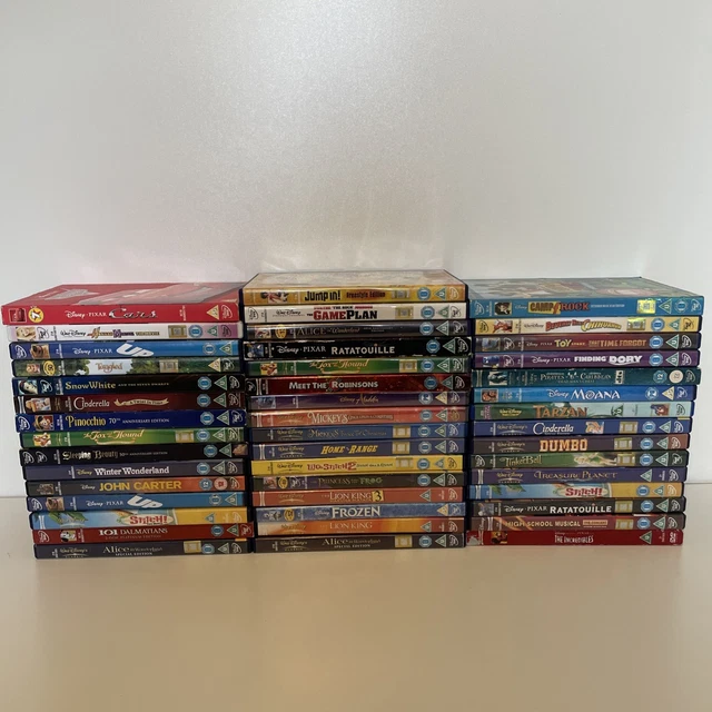 DISNEY DVD KIDS Films Bundle Classics Modern Joblot x 46 £39.16 ...