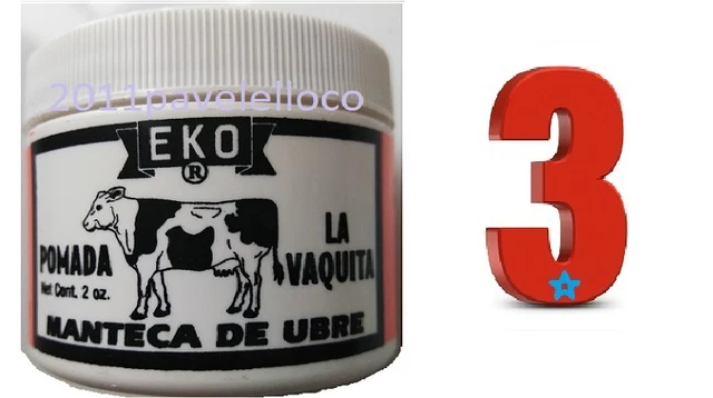 EKO POMADA LA Vaquita Ointment 2 oz, Manteca de Ubre ( anagelsico ) EUR ...